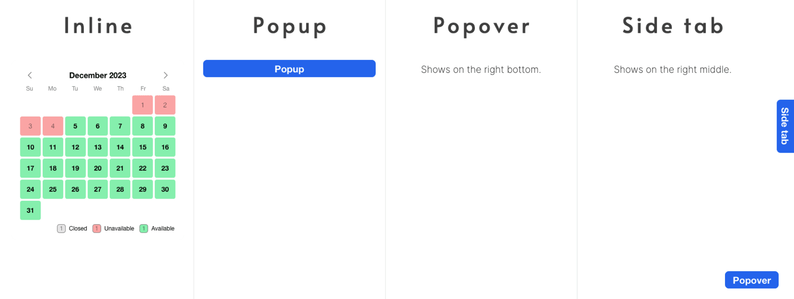 Create a widget | Bookingmood docs